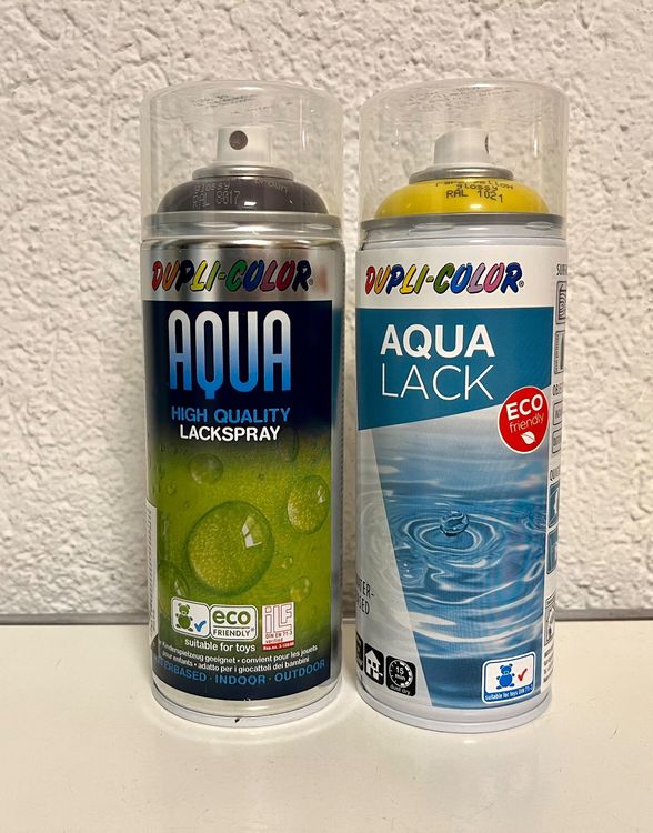 2 x 350ml Aqua Lackspray Sprühlack Indoor Outdoor | Kaufen auf Ricardo