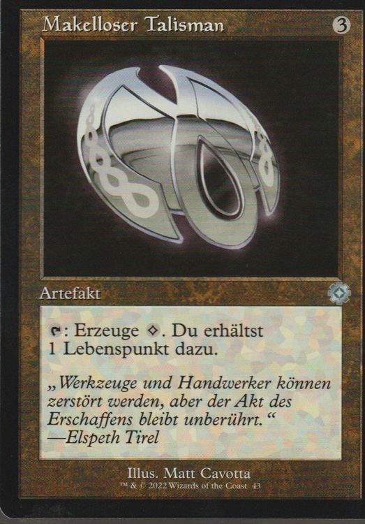 Magic The Gathering MTG Retro Frame Artifact 43 Makelloser T (Neu ...