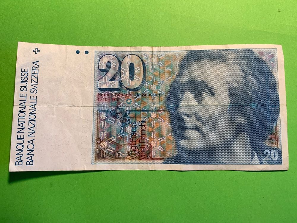 20 Franken Banknote (Gebraucht) in für CHF 20 – mit Lieferung auf ...