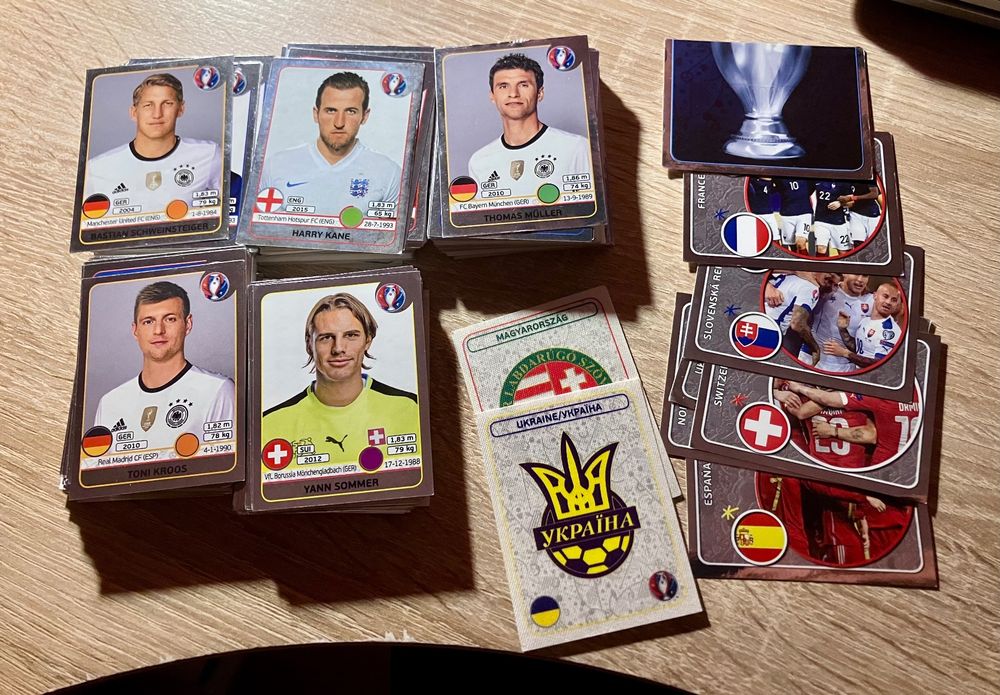 Panini EM 2016 Swiss Edition Lot 270x Bilder keine Doppelte (Gebraucht ...