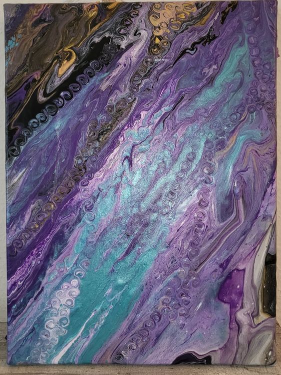 Wunderschönes Pouring-Acrylbild 30x40cm, handmade | Kaufen auf Ricardo