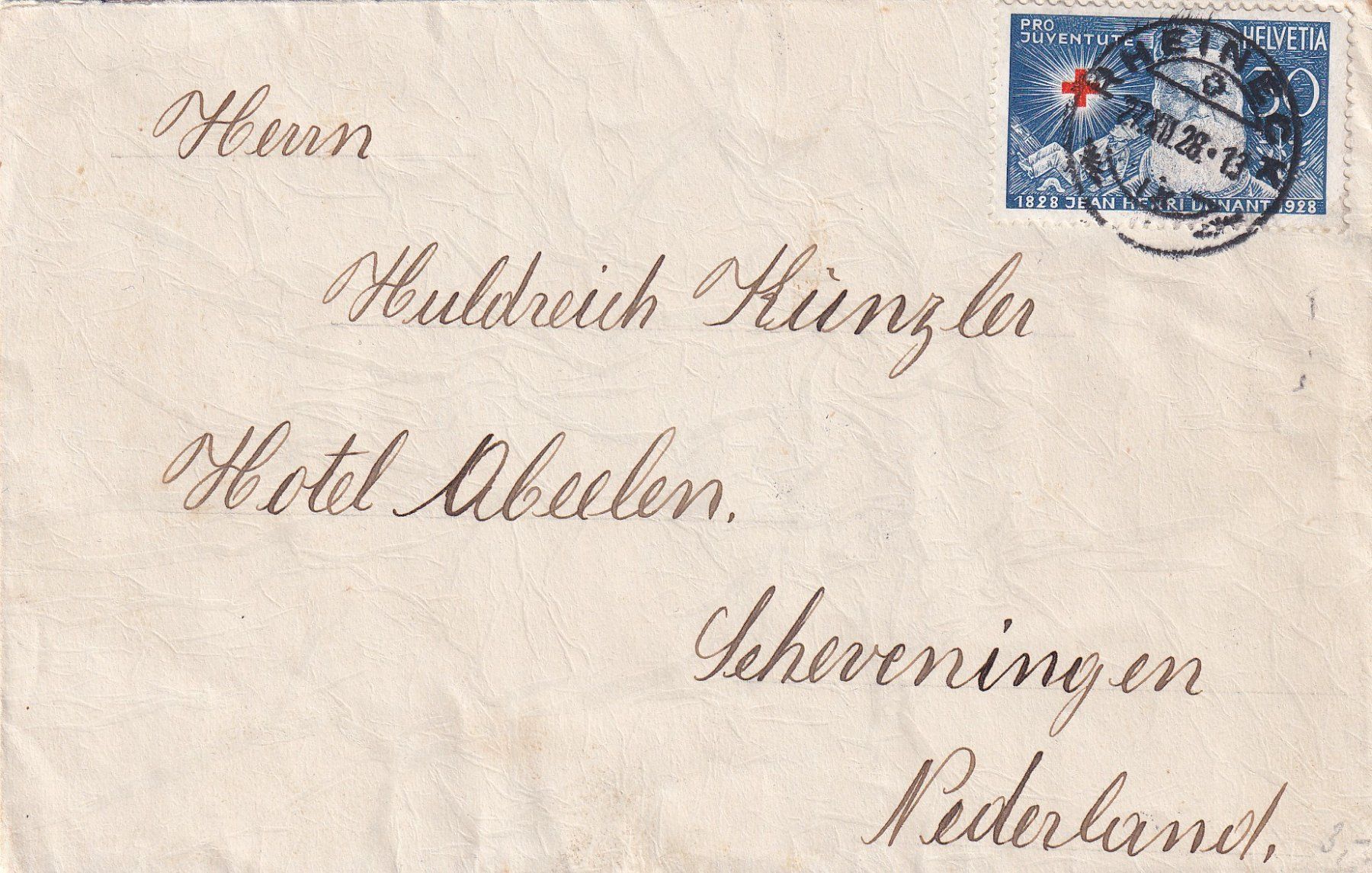 Pro Juventute Brief mit J48 von RHEINECK nach Nederland. (Gebraucht) in ...