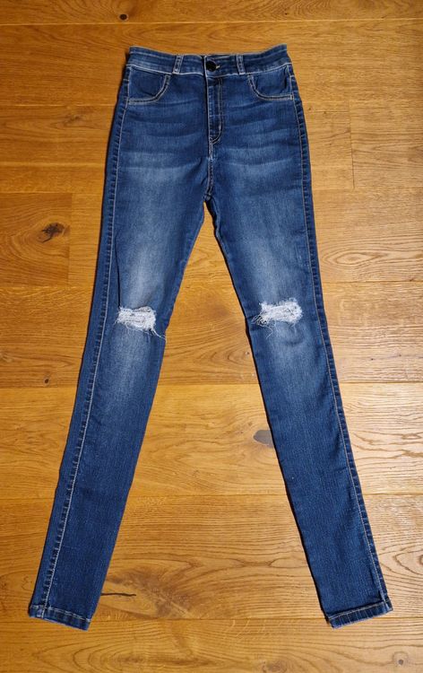 FITJEANS dunkelblau / Grösse M (Ripped Jeans) (Gebraucht) in Bösingen ...