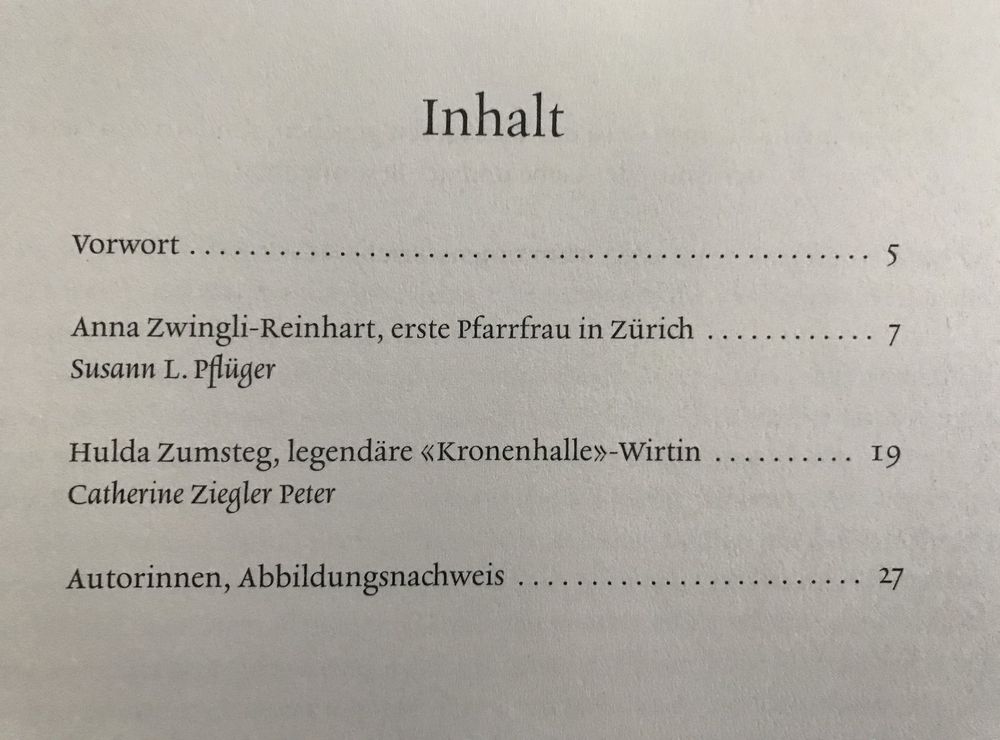 ANNA ZWINGLI – HULDA ZUMSTEG (Gebraucht) in Zürich für CHF 7 – mit ...