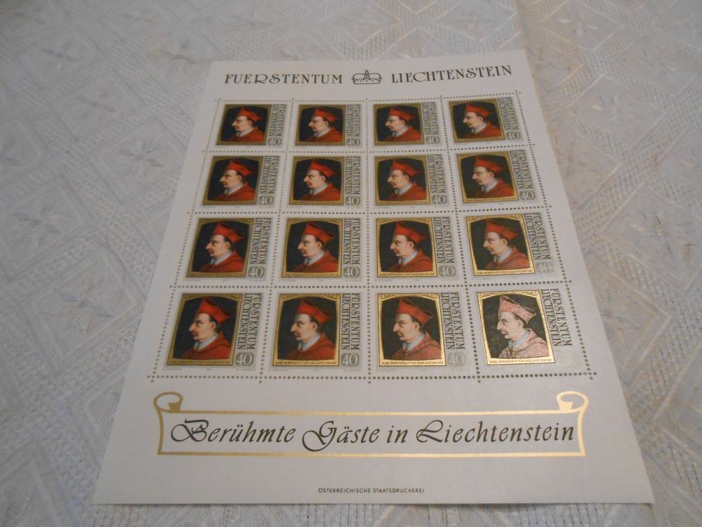 FL, Briefmarken 1 Bogen 1982 | Kaufen auf Ricardo