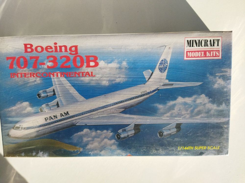 Boeing 707-320B "PanAm" Bausatz von Minicraft 1/144 (Neu und ...