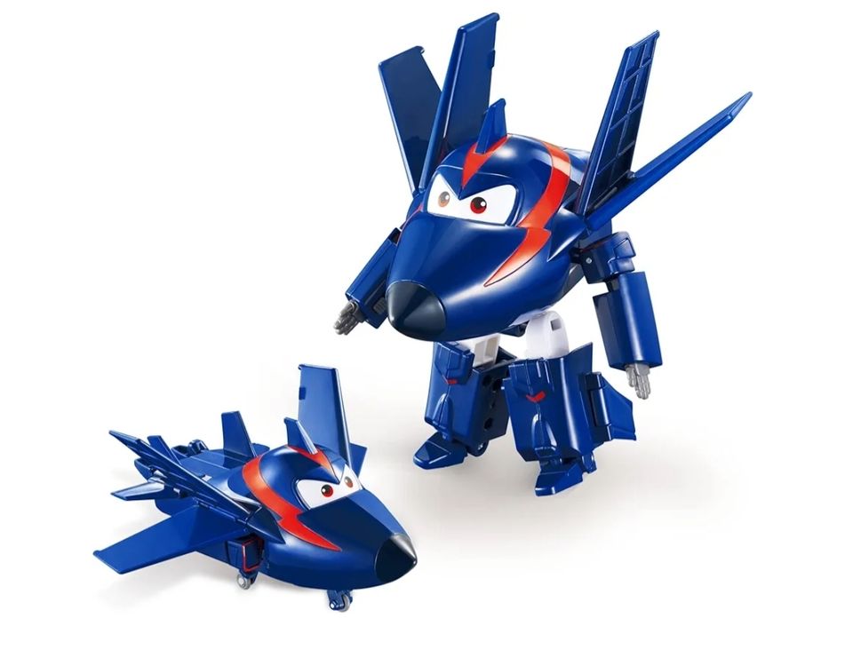 Super Wings Transform-a-Bots Jet, neuwertig! 🚀 Agent Chase (Gebraucht ...