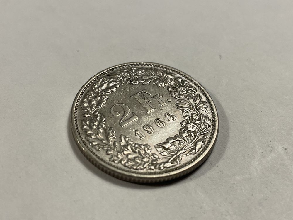 Schweizer 2 Fr. 1968 Münze | Kaufen auf Ricardo