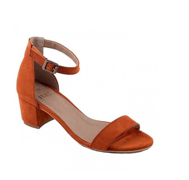 Nae vegan Shoes Sandaletten mit Blockabsatz, orange Gr.39 (Neu und originalverpackt) in Necker ...