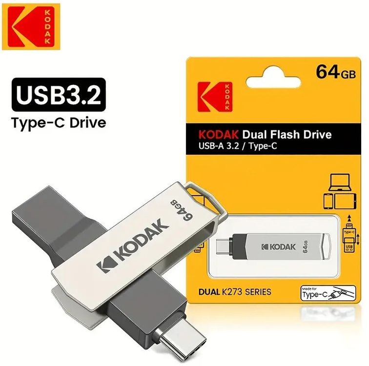 Kodak 64GB Dual Flash Drive USB-A 3.2 and Type C (Neu und originalverpackt) in Gattikon für CHF ...