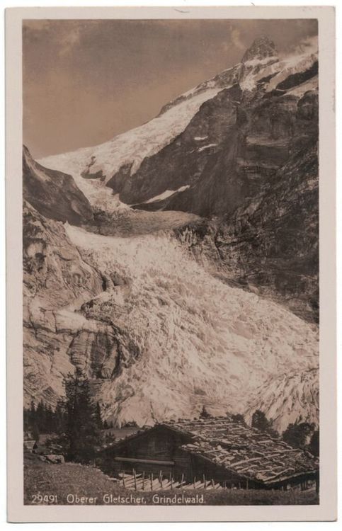 Grindelwald, Oberer Gletscher, gelaufen 1928 (Gebraucht) in Frauenfeld für CHF 3.2 – mit ...