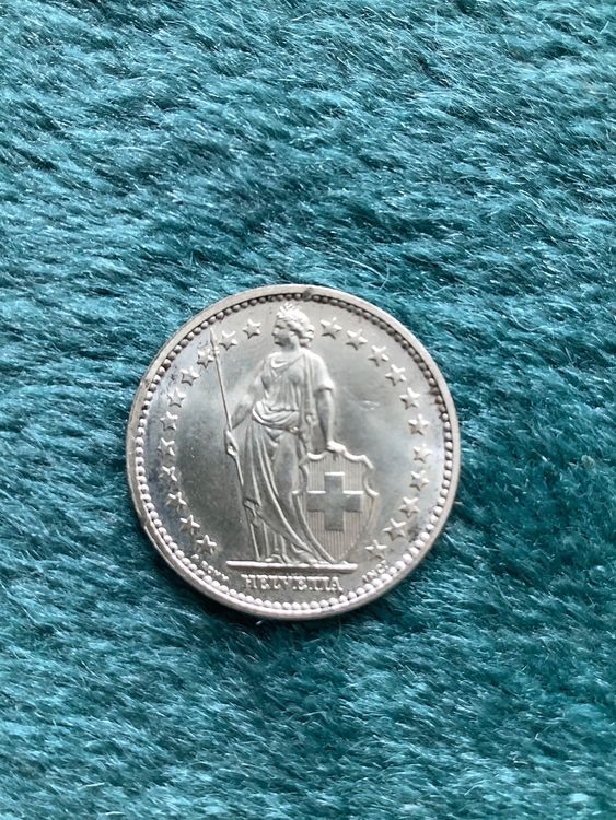 2 Franken Münze 1967 versilbert | Kaufen auf Ricardo