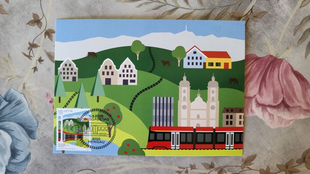 Maximumkarte 150 Jahre Appenzeller Bahnen 2025 (Neu (gemäss Beschreibung)) in Klingnau für CHF 3 ...