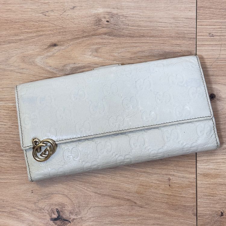 Gucci Wallet White Leather GG Monogram (Gebraucht) in Geneve für CHF 55 ...