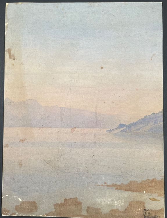 Antikes Aquarell mit faszinierendem Sujet Signiert (Gebraucht) in Root für CHF 55 – mit ...