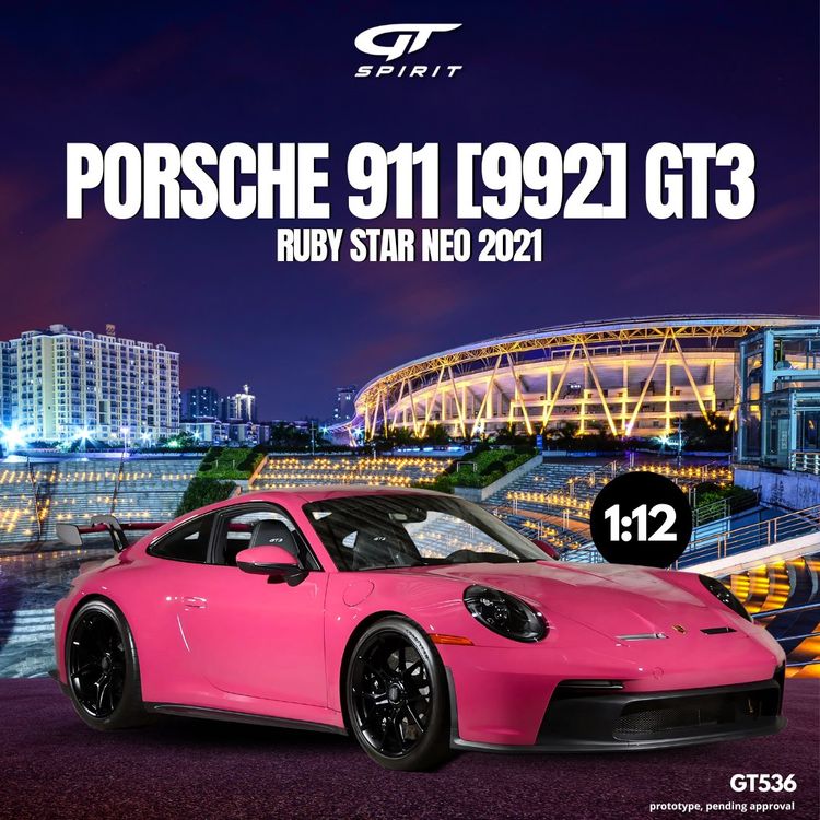 Porsche 911 GT3 Ruby Star Neo 2021 1/12 GT-Spirit NEU ltd, (Neu und ...