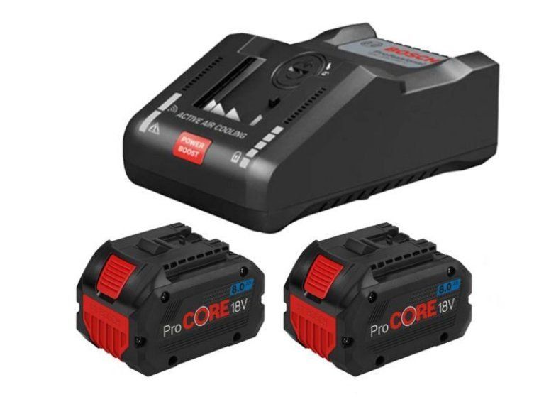 Bosch AKKU Starter Set 2 x Pro Core 8.0Ah + GAL18 (Neu und ...