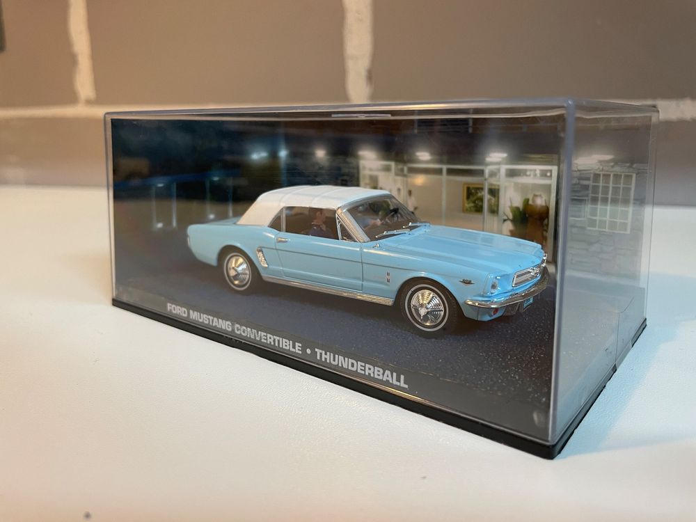 James Bond mini Diorama 1:43 - Ford Mustang Cabriolet (Neu und ...