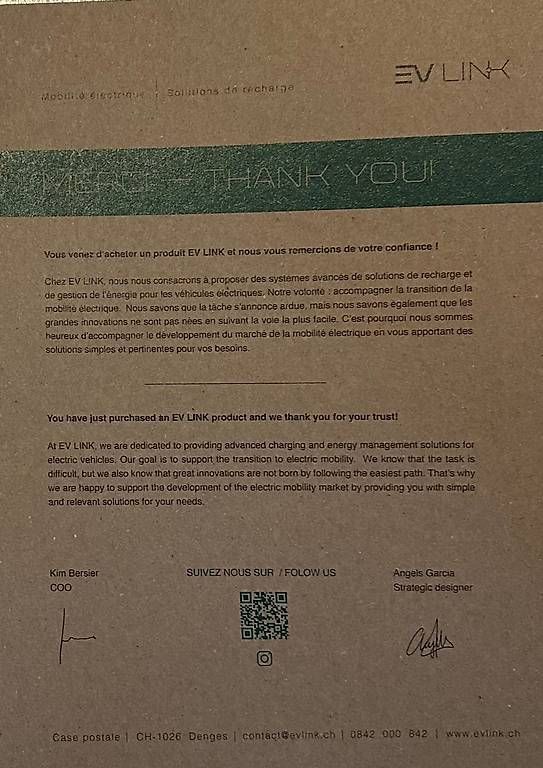 Borne recharge Evlink Lite noir 3.7 k W à 22 KW cable type 2 (Gebraucht ...