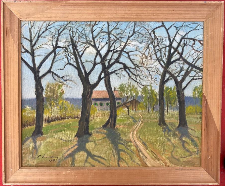 Landschafts Gemälde unleserlich Signiert | Kaufen auf Ricardo