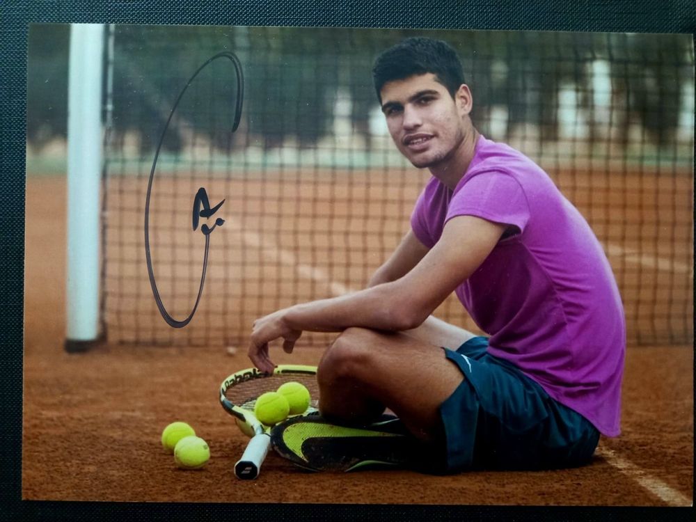 Carlos Alcaraz original Autogramm (in Person gesammelt!) (Gebraucht) in ...