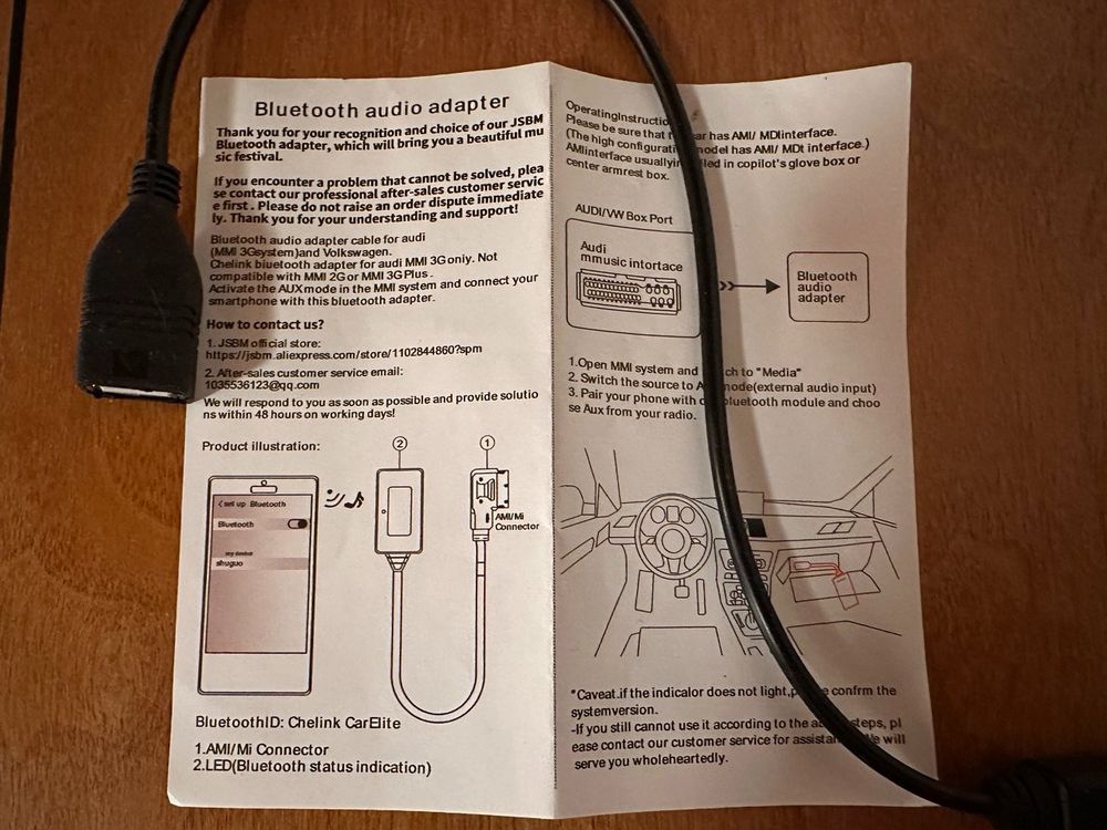 Audi, VW AMI / MMI Interface Adapter USB für Bluetooth-Audio (Gebraucht ...