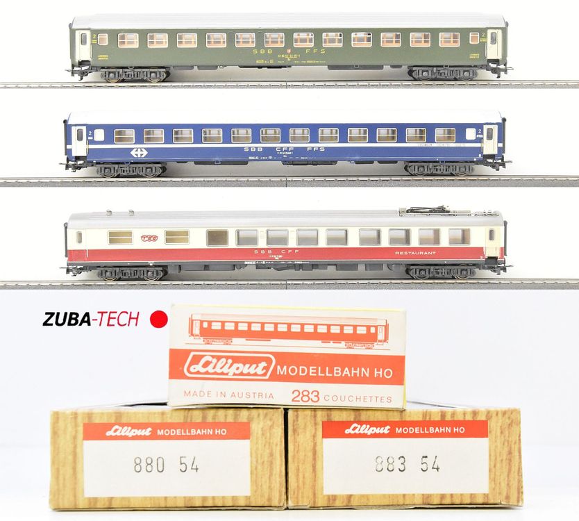 Liliput 3x UIC-X Personenwagen H0 GS mit OVP (Gebraucht) in St. Gallen für CHF 40 – mit ...