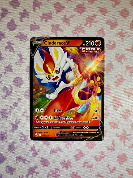 Pokemon Fusion Strike Cinderace V EN | Kaufen auf Ricardo