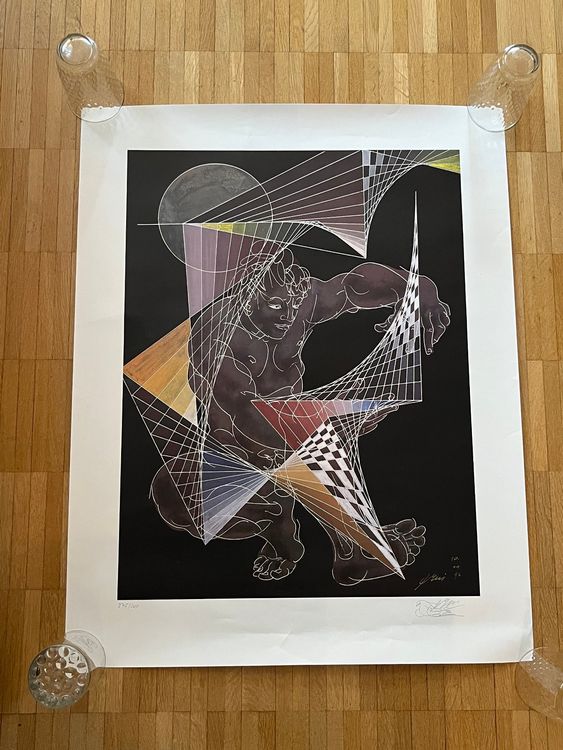 Hans Erni Lithographie nummeriert & signiert 1993 (Gebraucht) in Lenz für CHF 225 – nur Abholung ...