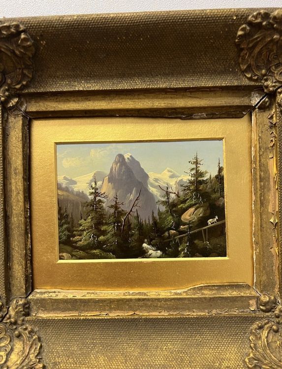 ALEXANDRE CALAME 19. JAHRHUNDERT ANTIKES ÖLGEMÄLDE um 1850 (Gebraucht ...