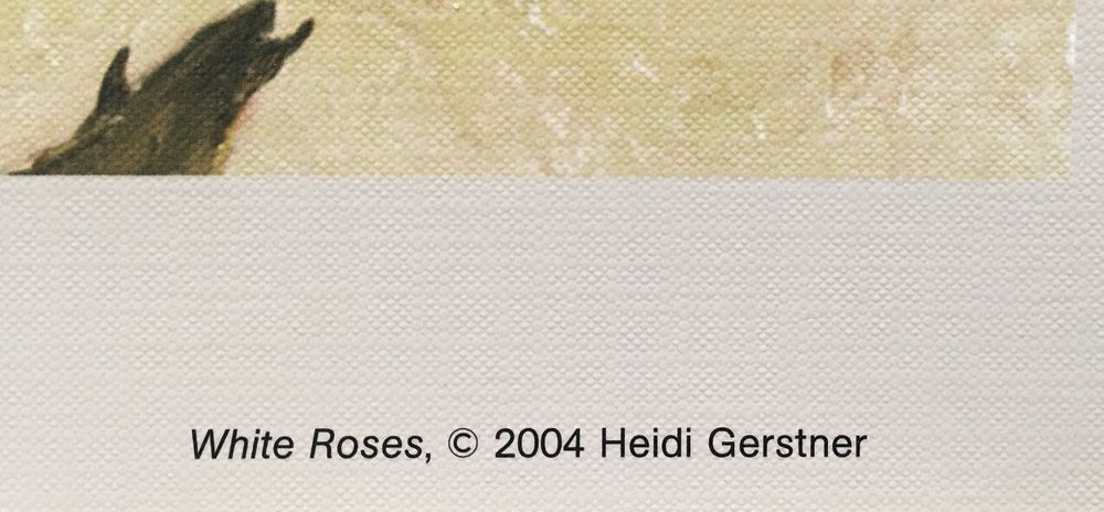 Heidi Gerstner 2 Lithographien: "White Roses und Red Roses" (Gebraucht ...