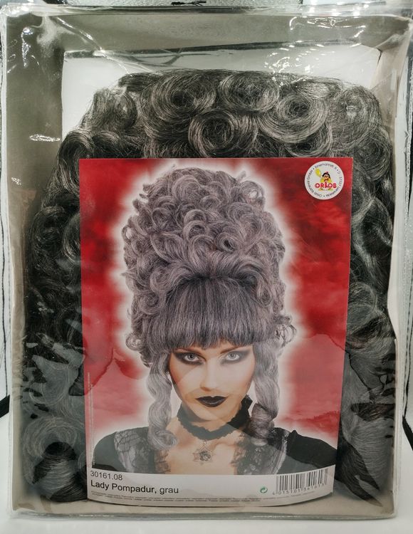 Perücke Barock / Gothic Turmfrisur grau (Neu und originalverpackt) in ...
