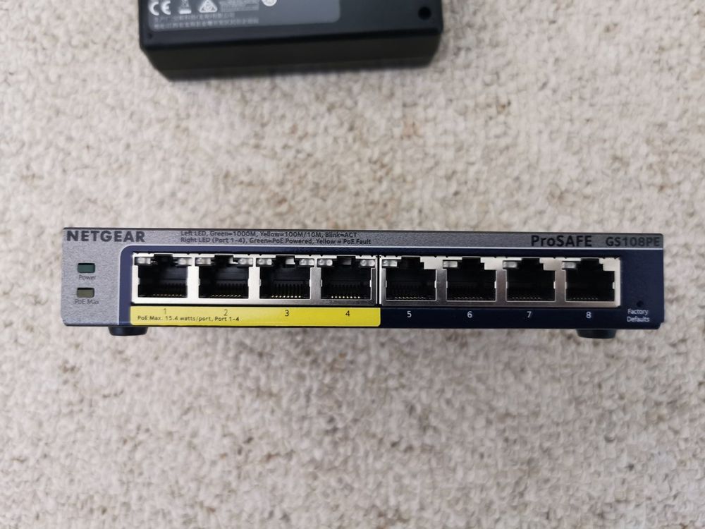 POE Switch Netgear GS108PE v3 (Gebraucht) in Heiden für CHF 25 – mit ...