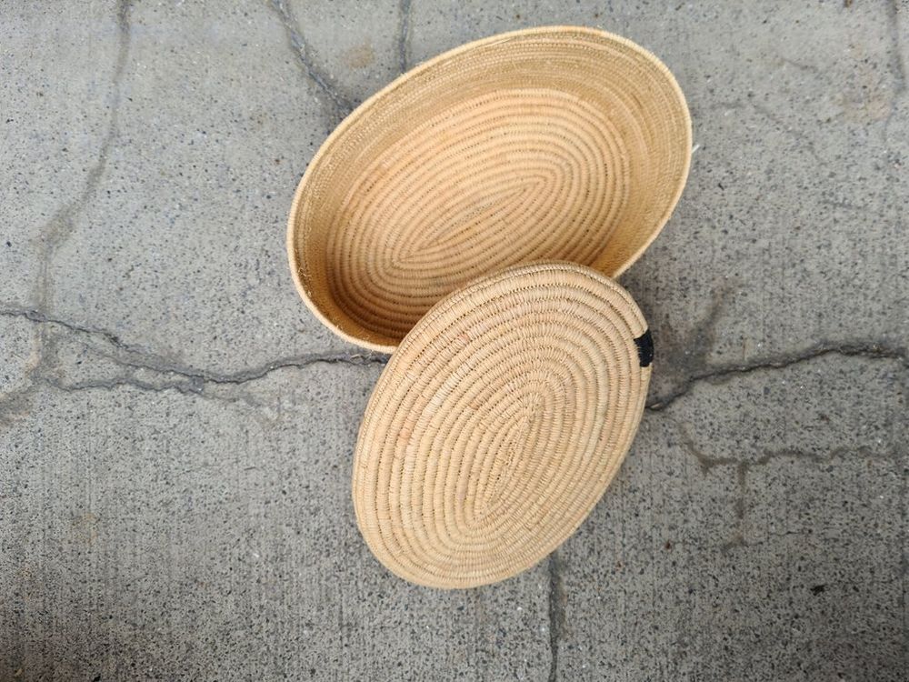 Bast-Box oval M (Raffia) | Kaufen auf Ricardo