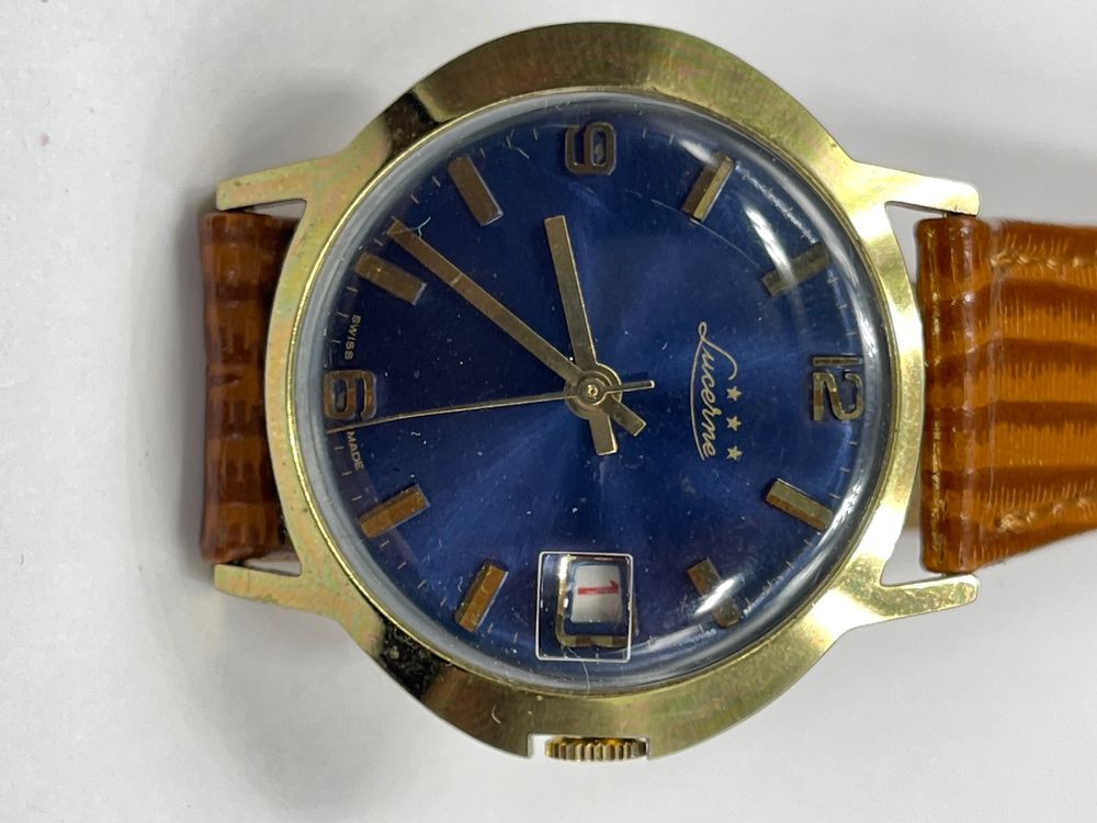 Vintage Uhr 70er jahr new old stock Lucerne (Gebraucht) in Untersiggenthal für CHF 21 – mit ...