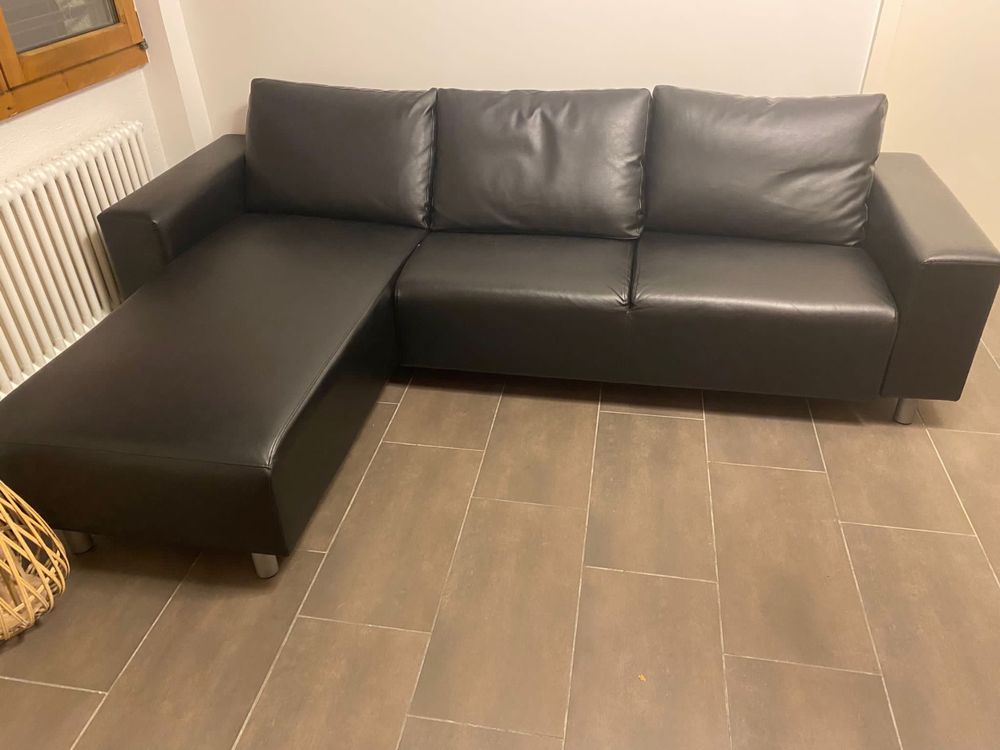 Schwarzes Ecksofa gebraucht | Kaufen auf Ricardo