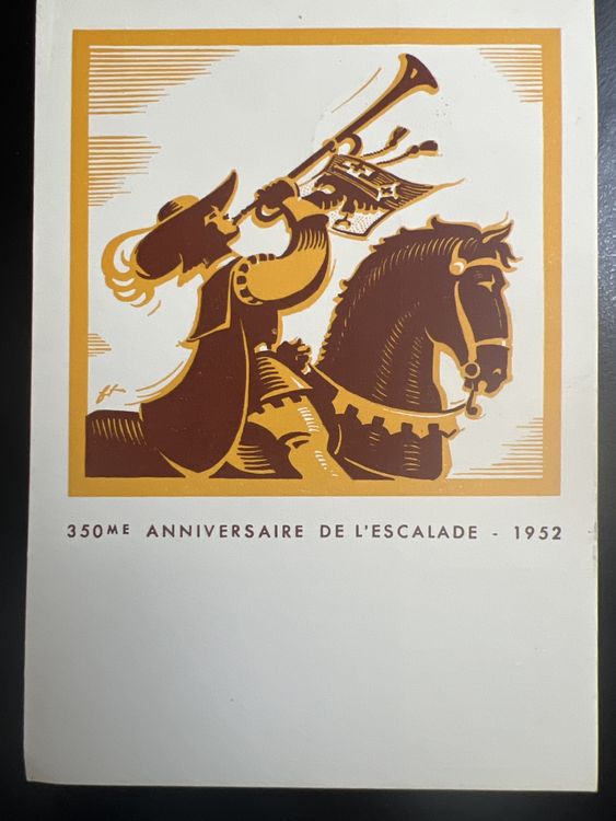 1 carte postale 350ème Escalade Genève 1952 selon photos (D'occasion) à ...