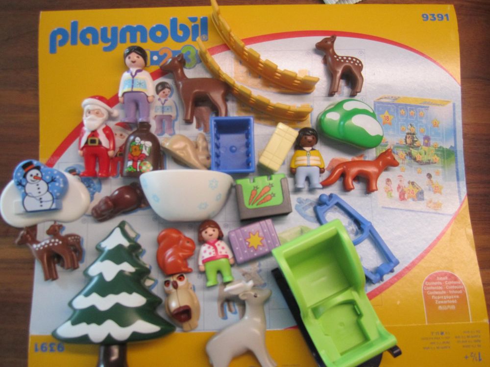 Playmobil 27 Teile vom Kalender 9391 playmobil 1-2-3 | Kaufen auf Ricardo