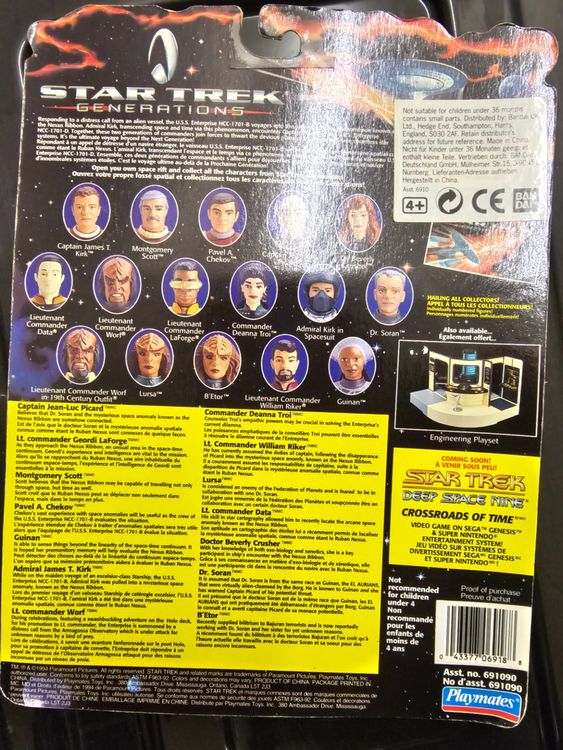 1994 Playmates Star Trek Generations CAPTAIN JEAN-LUC PICARD | Kaufen ...