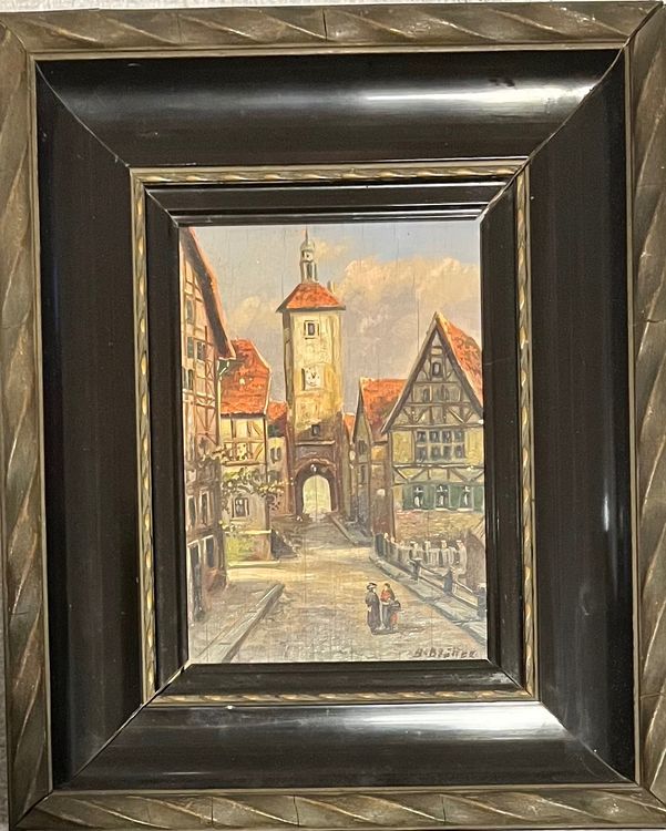 Bruno Blätter (1870-?) Antike Kirchen Ansicht Gemälde (Gebraucht) in Hochdorf für CHF 10 – mit ...