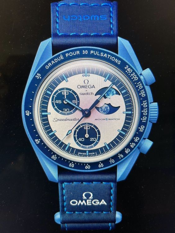Swatch x Omega Moonswatch Mission to Super blue Moonphase (Neu und originalverpackt) in ...