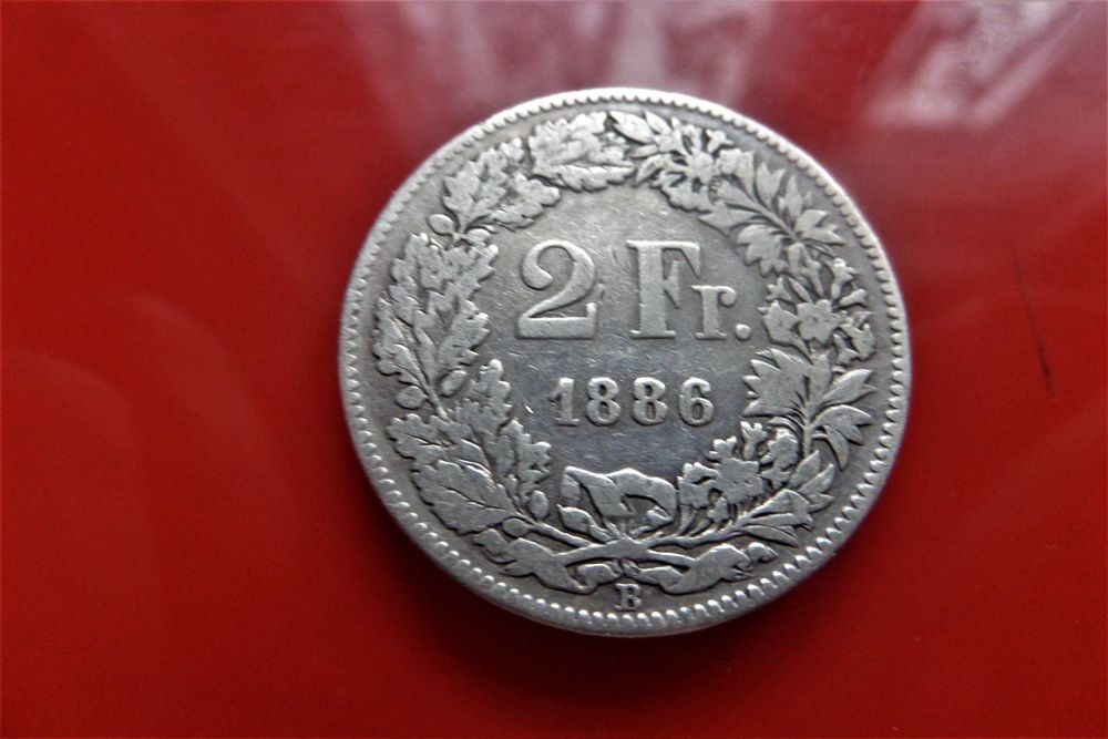 Alter CH-2 Fränkler 1886 Silber Münze (Gebraucht) in Glis für CHF 5 – mit Lieferung auf Ricardo ...