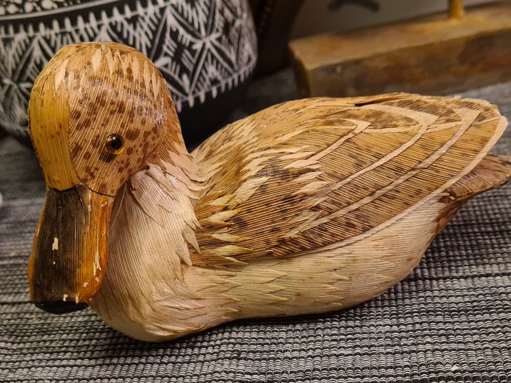 Deko Ente, aus Naturalien, innen hohl,, ca. 16 cm | Kaufen auf Ricardo