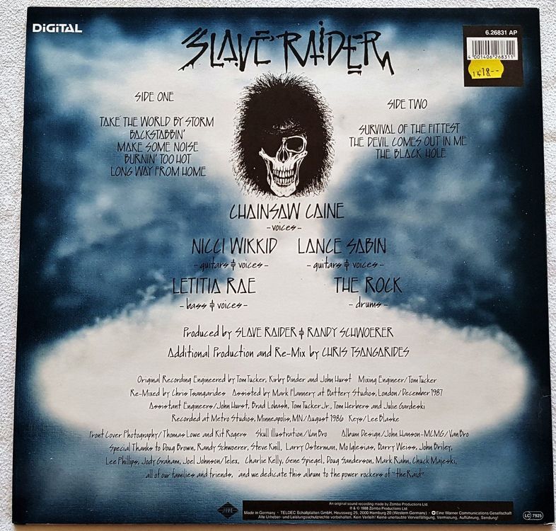 Slave Raider – Take The World By Storm - LP - 1988 (Gebraucht) in Uster ...