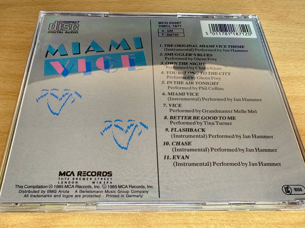 Various – Miami Vice - Music From The Television Series (Gebraucht) in ...