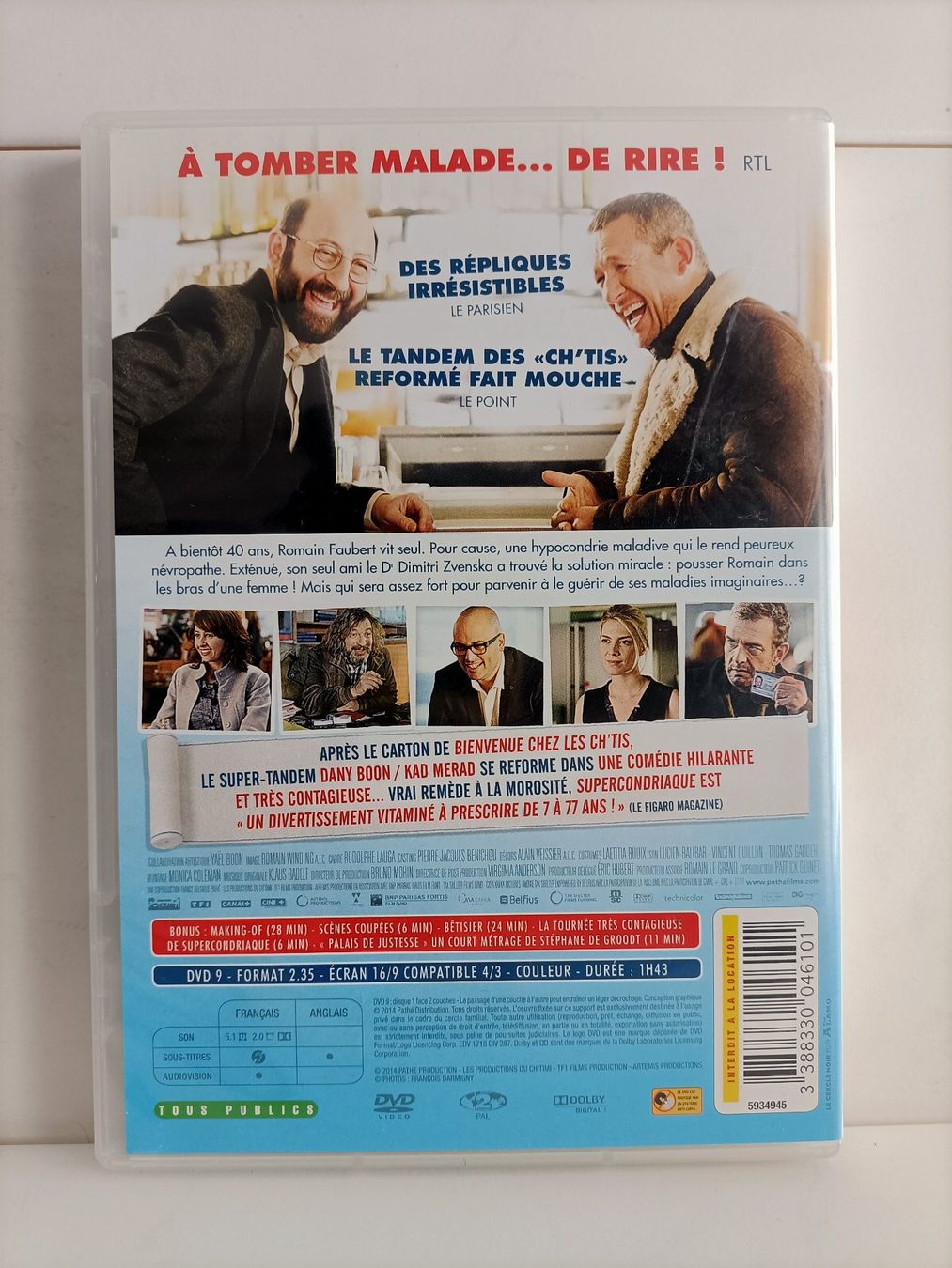 DVD SuperCondriaque (fr) Kad Merad Dany Boon Alice Pol (D'occasion) à ...