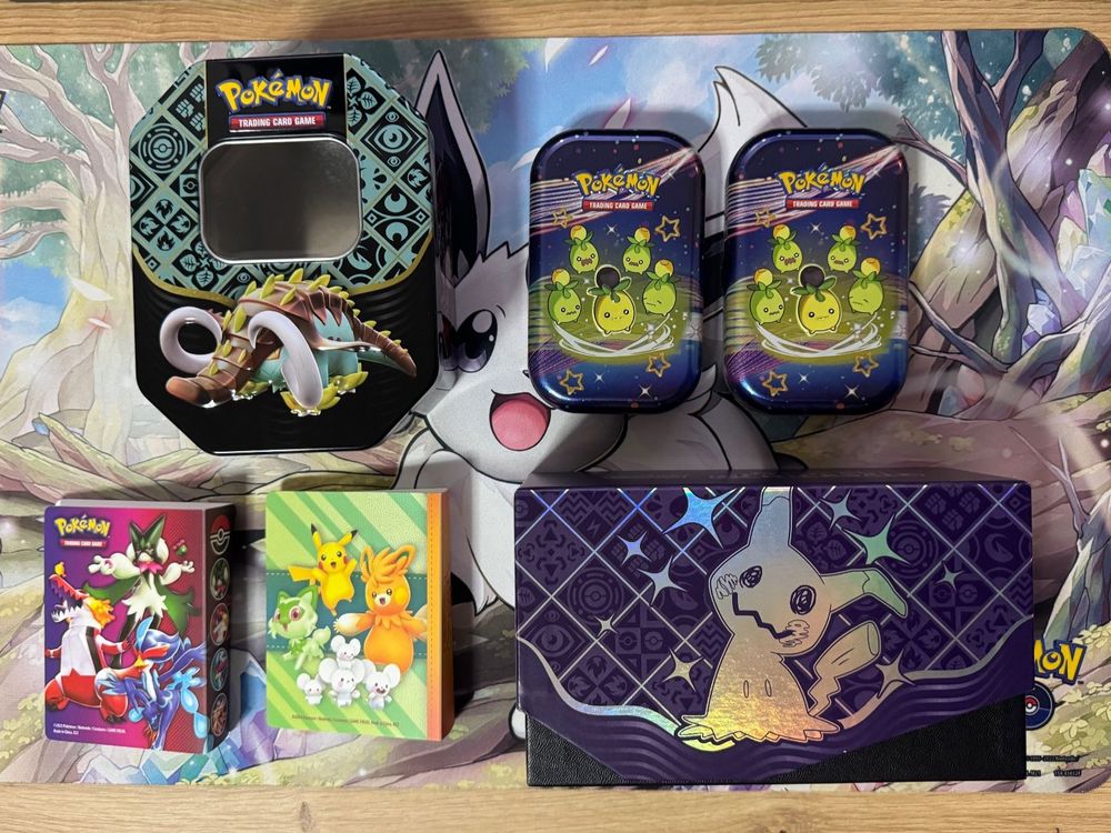 Pokémon Paldeas Schicksale Box, Mini Tin's und Binder (LEER) (Gebraucht ...