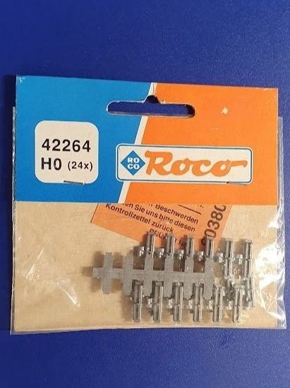 Roco 42264 24x H0-Isolierschienenverbinder 2,5 mm OVP (Neu (gemäss ...