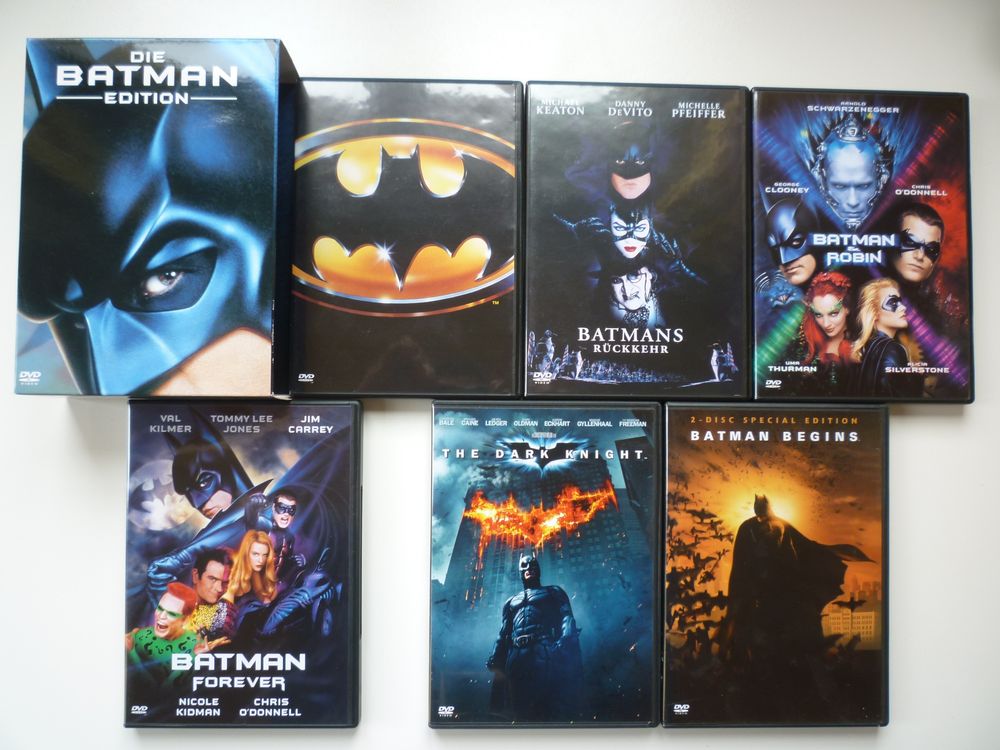 Die Batman Edition 4 Filme + 2 Filme (Gebraucht) in für CHF 18 – mit ...
