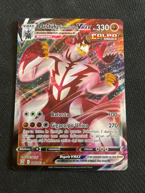 Pokemon card super rare Battle Styles, Urshifu Vmax 086/163 | Kaufen ...